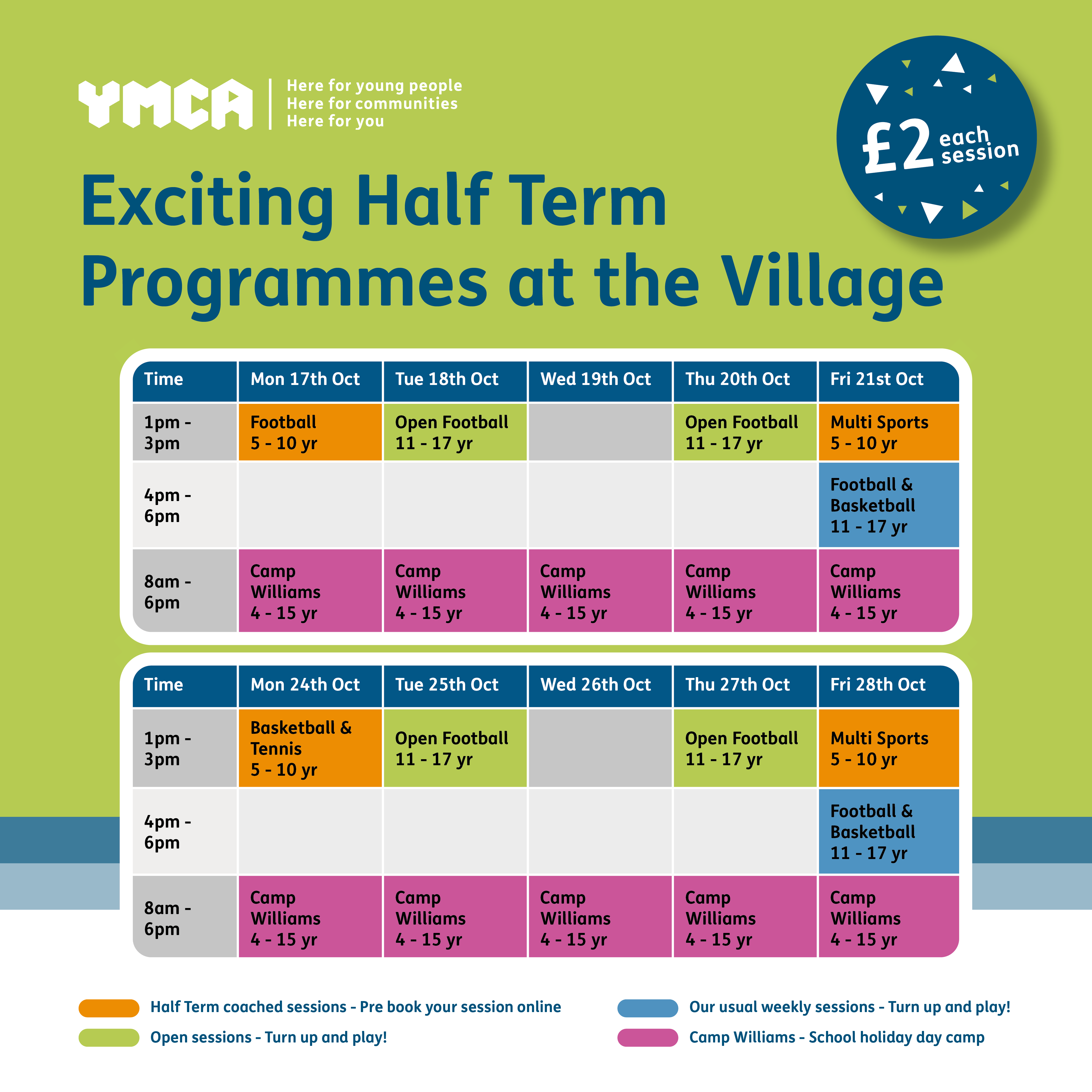 Youth Programmes | Sports and Arts | YMCA Newark & Sherwood